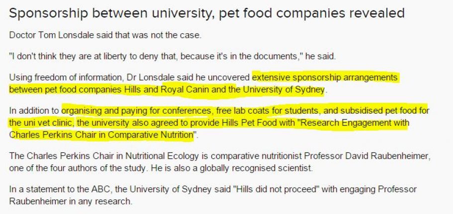 Are vets nutritionists? Part II