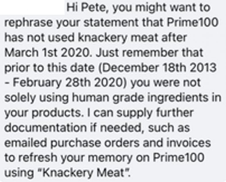 Prime100 Dog Food Review