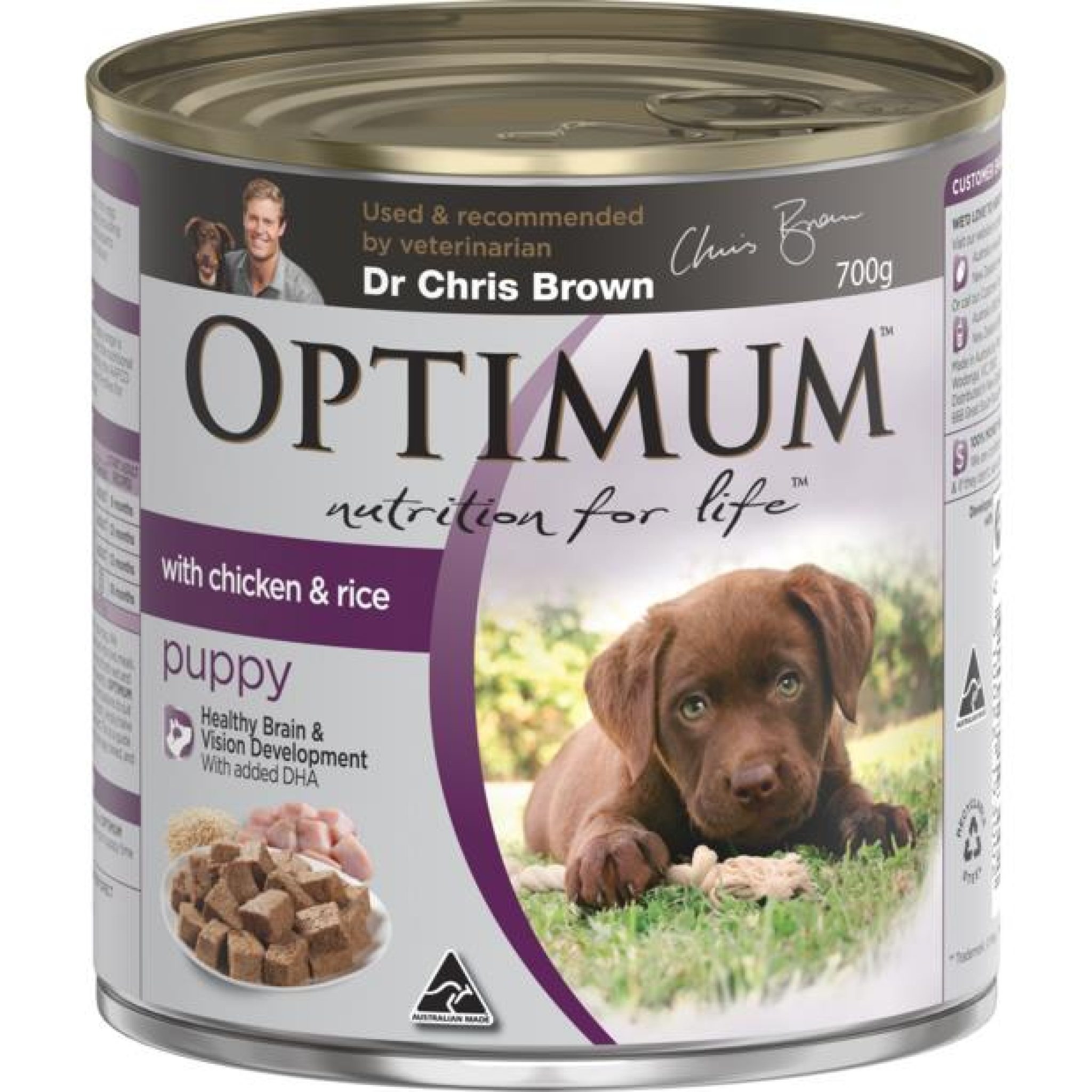 Optimum Puppy Chicken And Rice Cans Wet Dog Food 12 X 700g Pet Food Optimum Puppy Chicken And Rice Cans Wet Dog Food 12 X 700g Pet Food