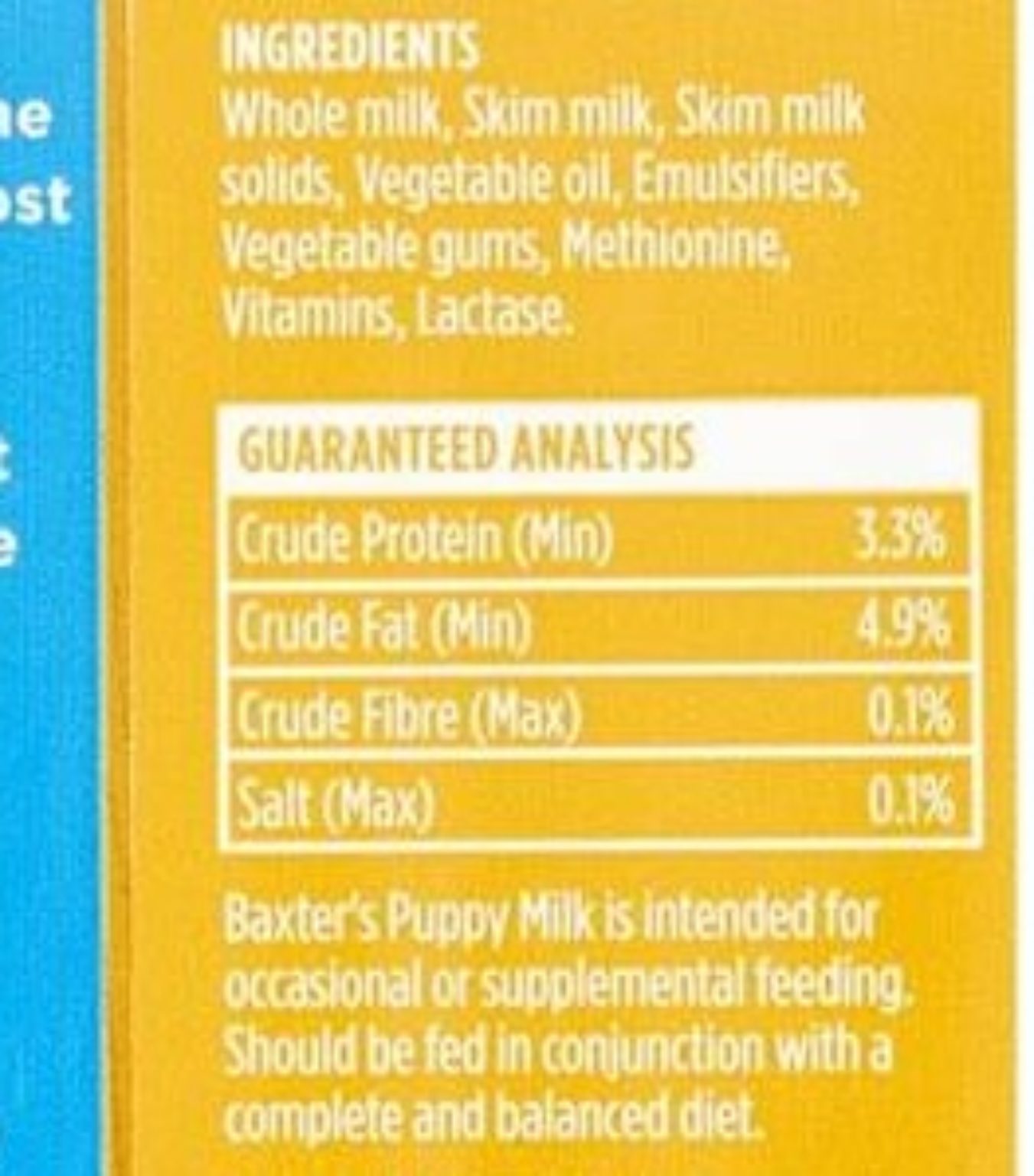 Puppy Milk: Warning & Advice