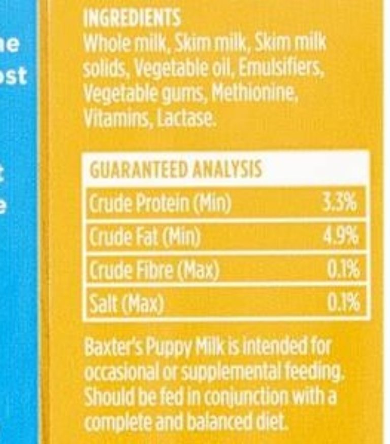 Puppy Milk: Warning & Advice