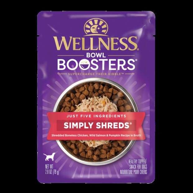 Wellness Bowl Boosters Wet Dog Food Mixer Topper Wild Salmon Pumpkin ...