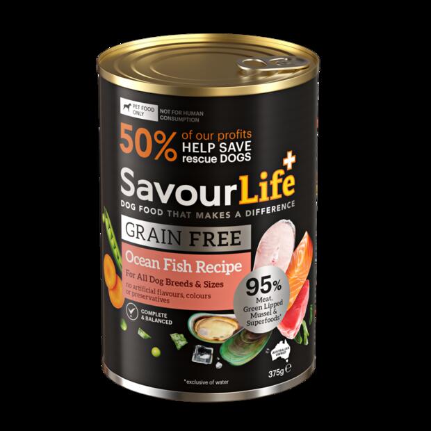 Savourlife Grain Free Adult Ocean Fish Wet Dog Food Cans | Pet Food ...
