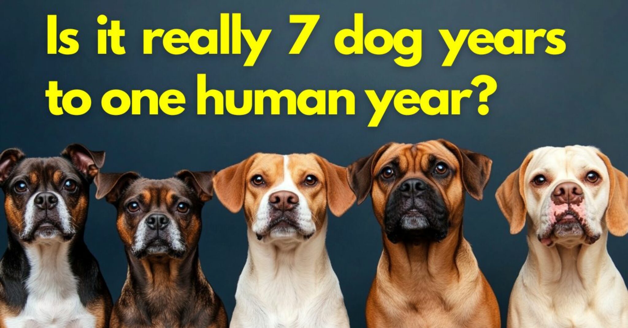 The truth about dog years to human years