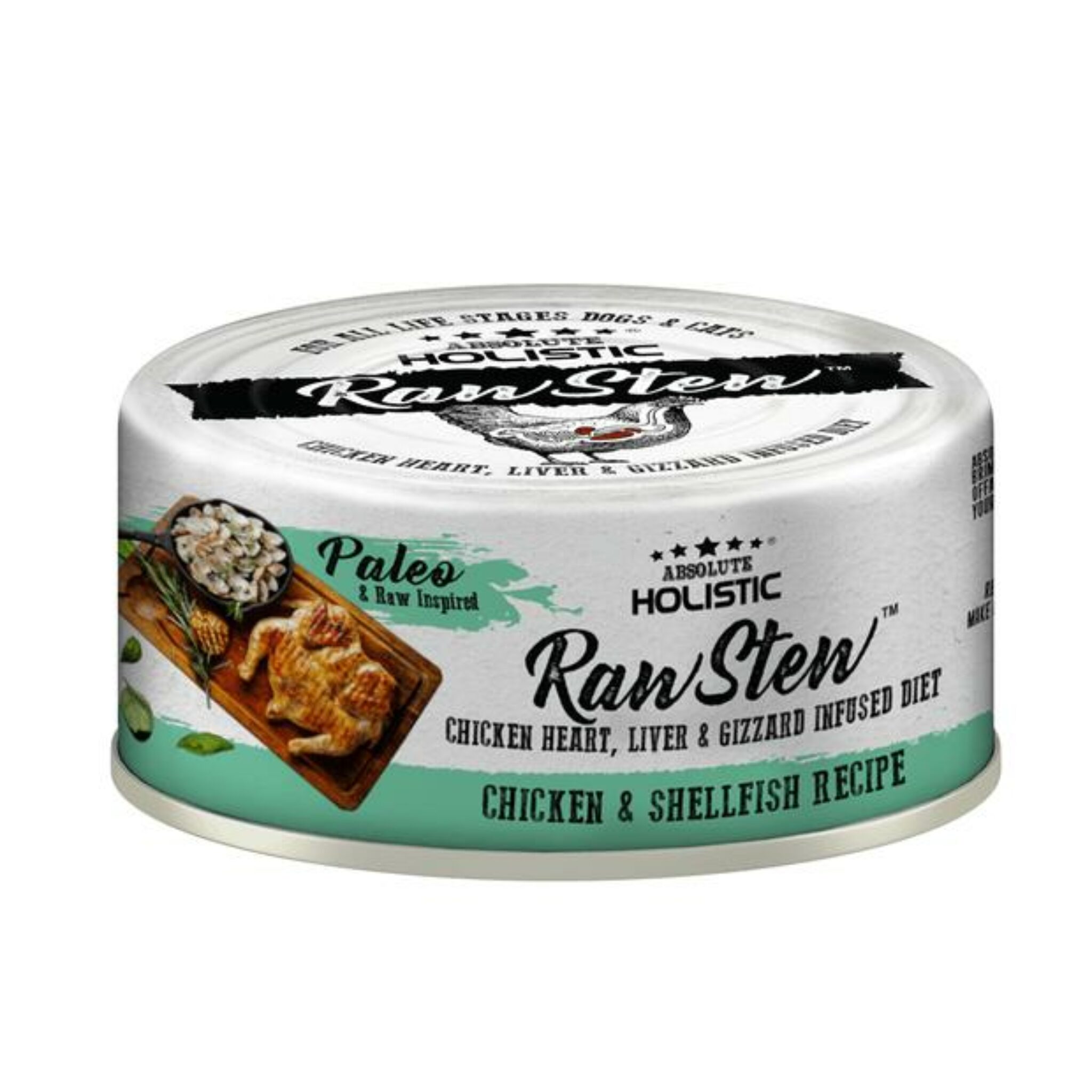 Absolute Holistic Raw Stew Cat Food Chicken And Shell Fish | Pet Food ...