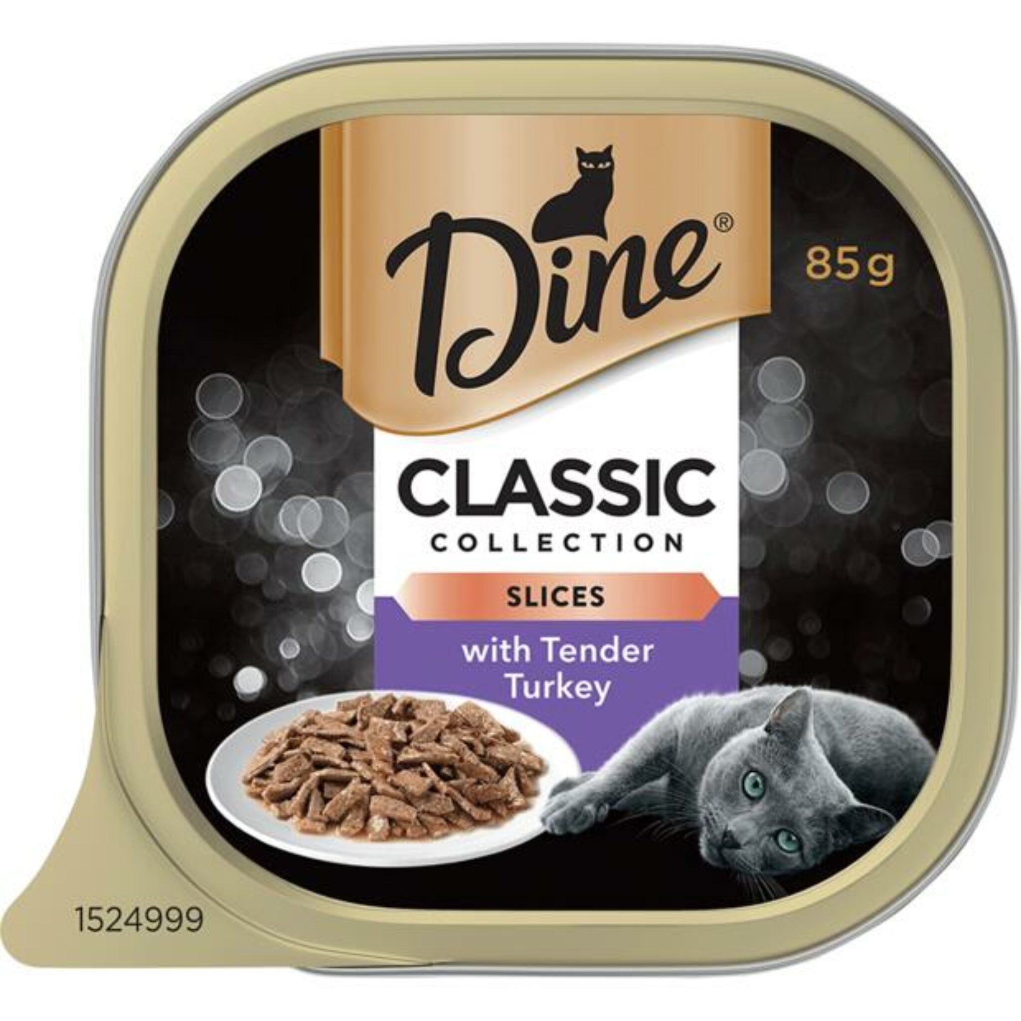 Dine Classic Collection Slices With Tender Turkey Wet Cat Food Tray ...