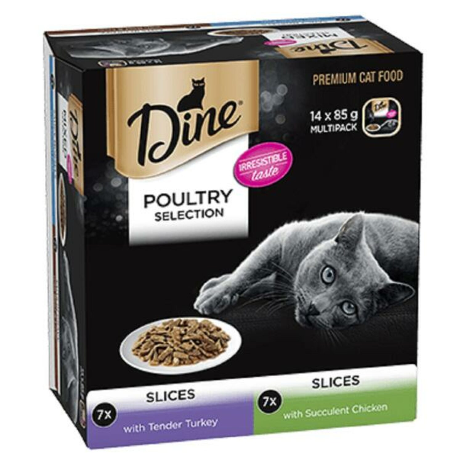 Dine Multipack Poultry Selection Slices Turkey And Chicken Wet Cat Food ...