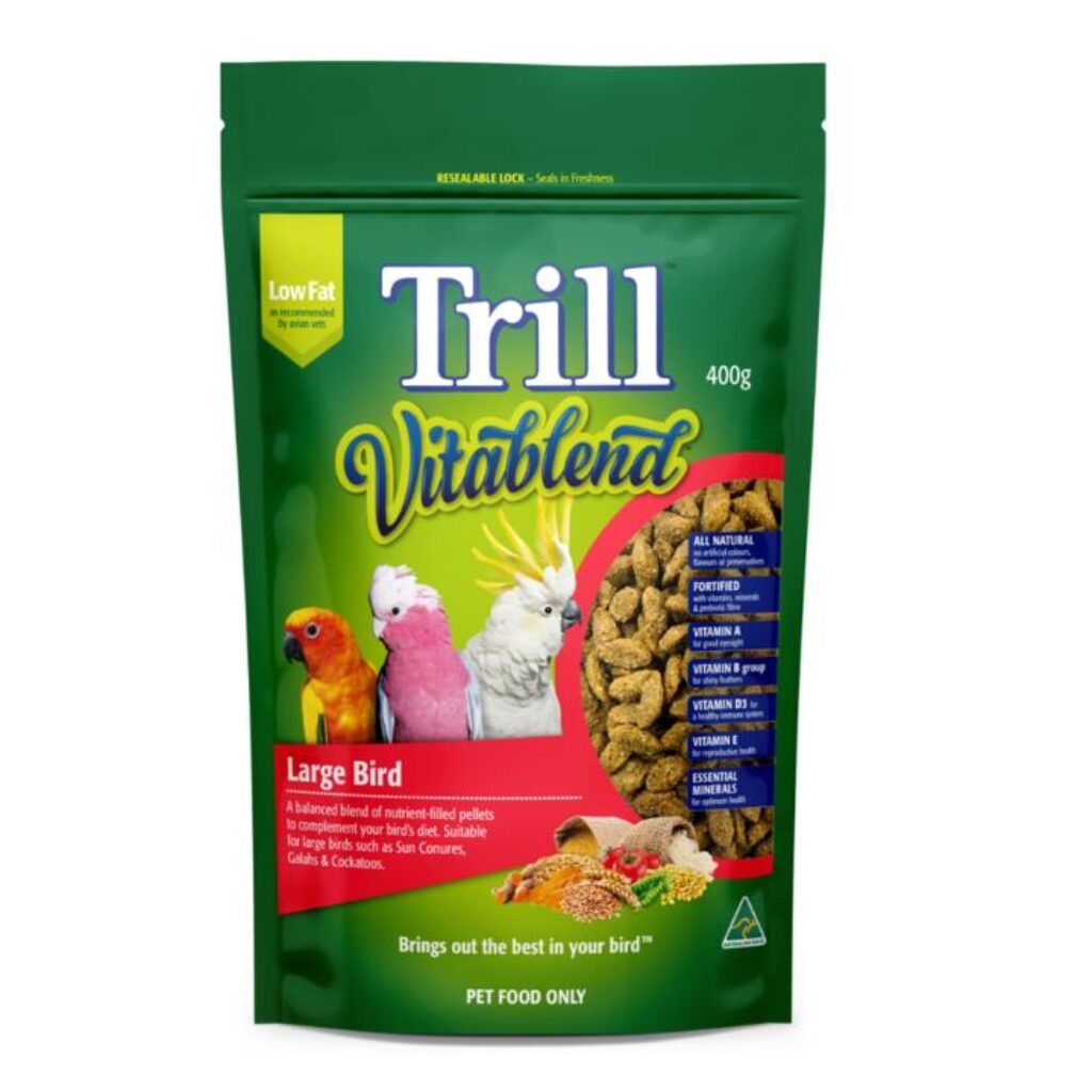 Trill Vitablend Large Bird Pellets Bird Food | Pet Food Reviews (Australia)