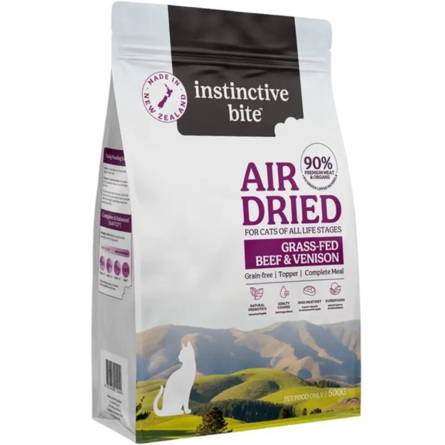 Instinctive Bite Beef And Venison Air Dried Cat Food | Pet Food Reviews ...