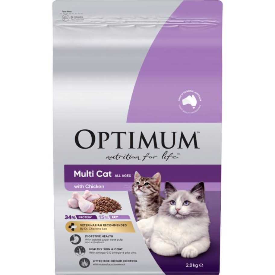 Optimum Dry Cat Food Multi Cat Chicken | Pet Food Reviews (Australia)