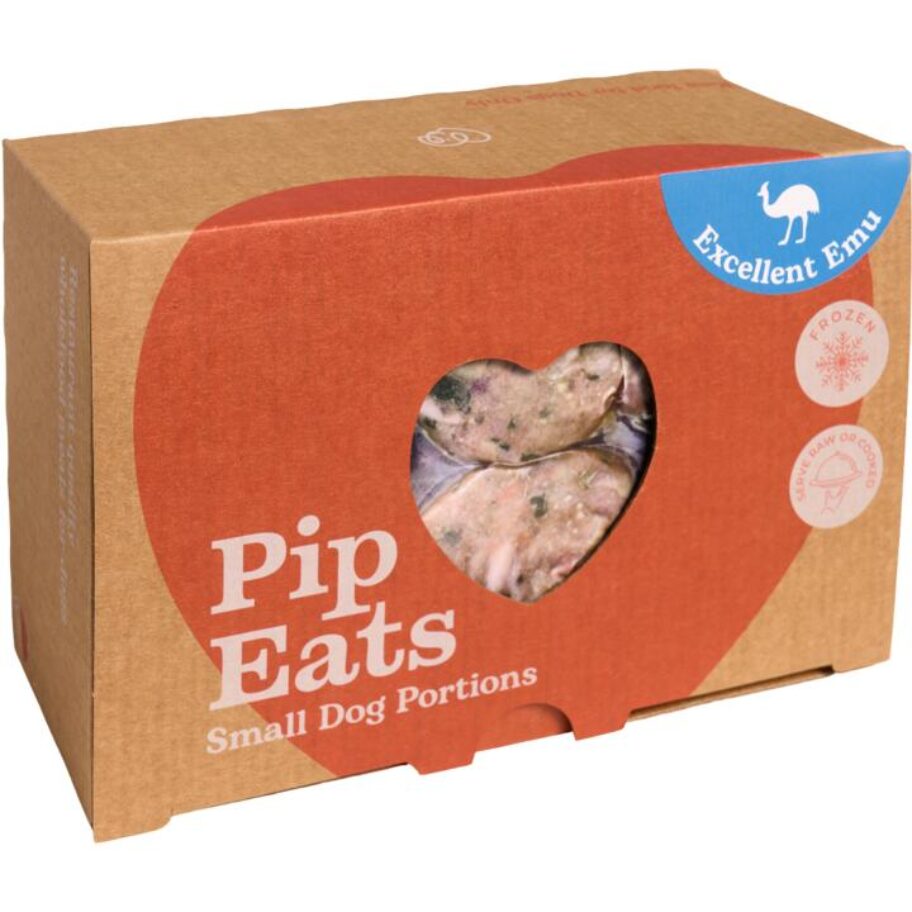 Pip Eats Excellent Emu Frozen Raw Dog Food | Pet Food Reviews (Australia)