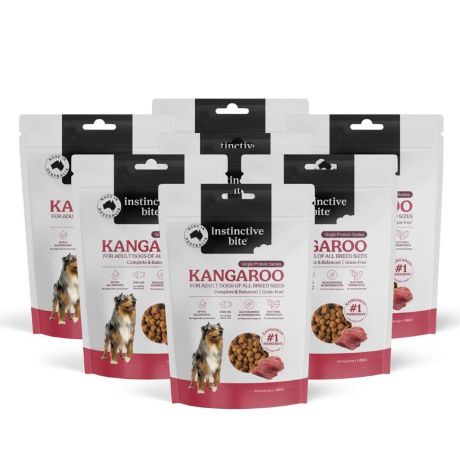 Instinctive Bite Single Protein Grain Free Kangaroo Dry Dog Food 7 Day ...